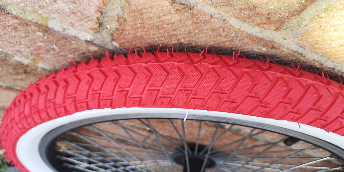 Red bmx tires store